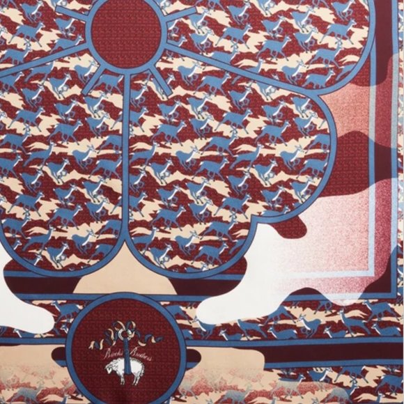 Brooks Brothers | Accessories | Brooks Brothers Silk Square Scarf Made ...